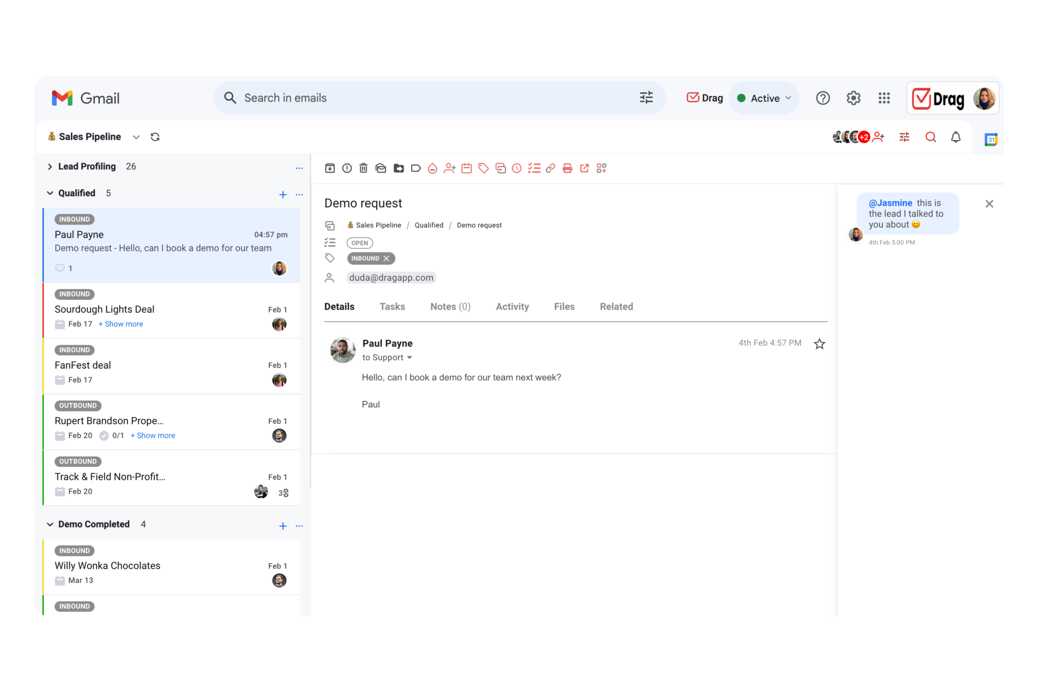 Turn Gmail Into Your Team's Workspace | DragApp.com